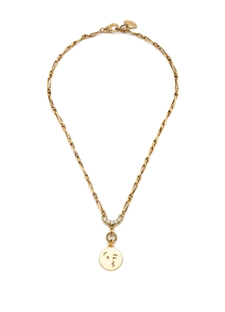 Mon Reve Kadın Smiling Pumpkin Altın Rengi Kaplama Pirinç Kolye EU